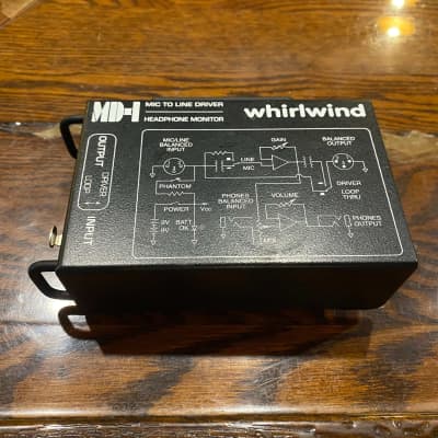 Whirlwind Mic To Line Driver | Headphone Monitor - Black | Reverb