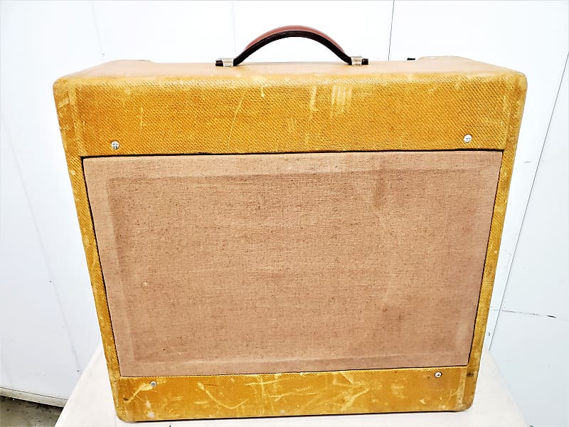 1953 Fender Pro (Wide Panel) Tweed 1-15 inch Combo Amp | Reverb