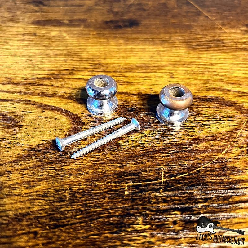 Teisco MIJ Heavy Duty Bass Strap Pins (1960s - Chrome) | Reverb