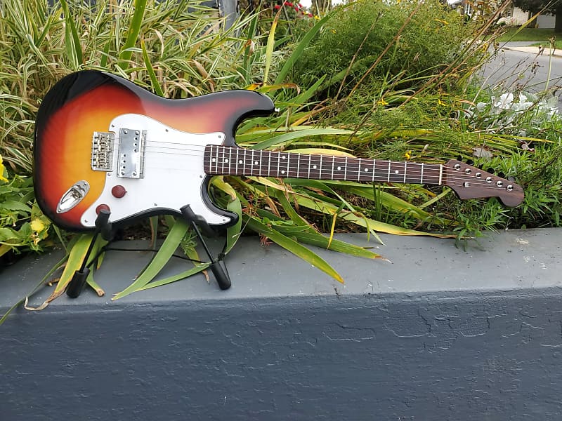 fondue coodercaster strat sunburst Lollar Steel pickup | Reverb