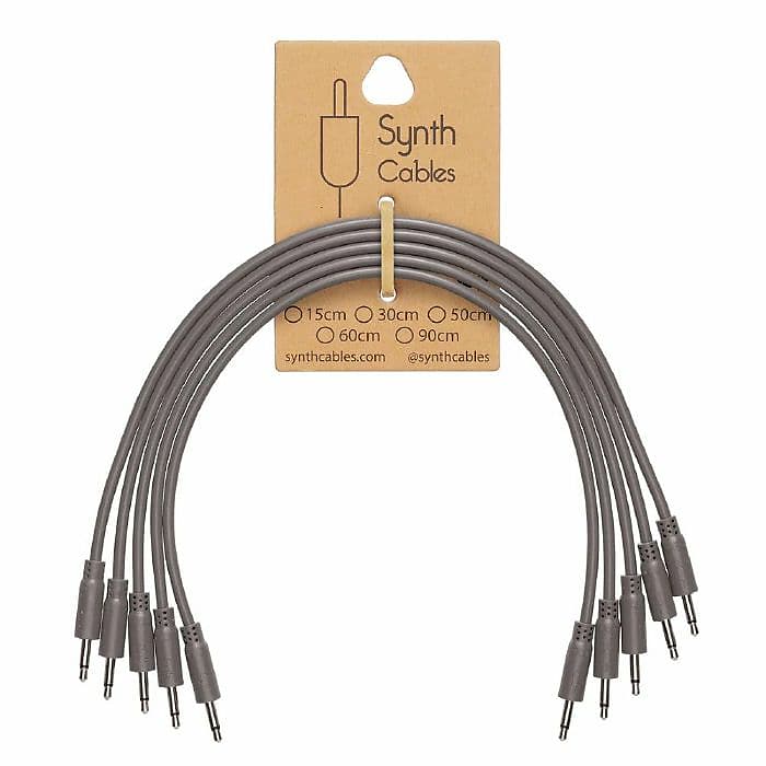 Synth Cables PVC 3.5mm Mono TS Male Patch Cables (dark | Reverb