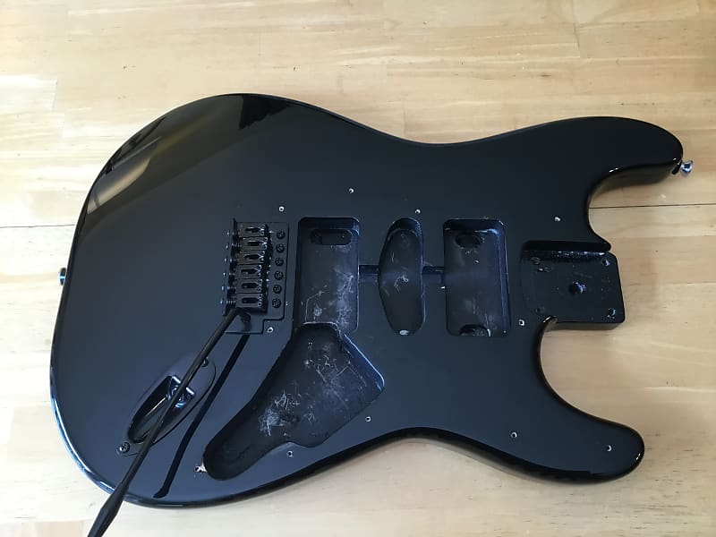 Fender Squier Affinity Stratocaster Body - Black | Reverb