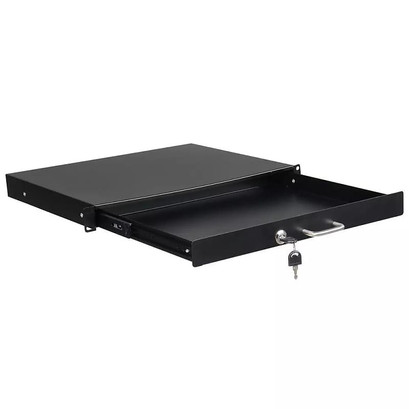 New 19" Rack Mount 1U Steel Plate Dj Drawer Equipment Cabinet | Reverb