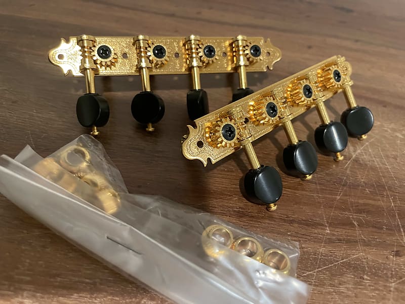 Gotoh MA40-GG-MP Machine Tuners for A-Model Mandolin in Gold | Reverb
