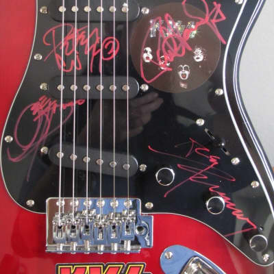Kiss Band autographed electric guitar with Certificate of | Reverb