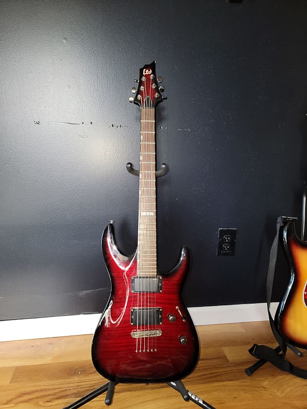 ESP LTD H-330 FMNT 2000's Quilted Red Burst | Reverb
