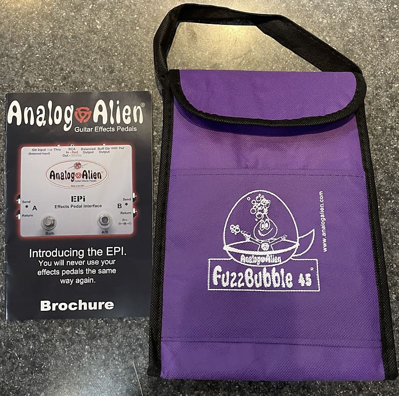 Analog Alien Fuzz Bubble 45 Original Bag w/Literature | Reverb