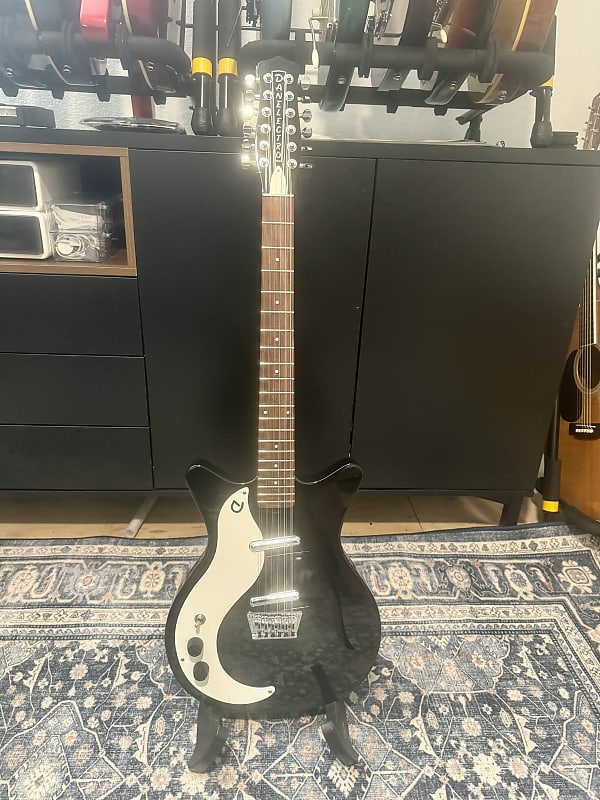 Danelectro ‘59 Vintage 12-string Left-Handed - Black Gloss | Reverb