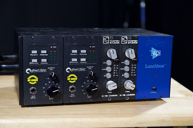 API Lunchbox loaded with preamps by Great River and | Reverb Australia