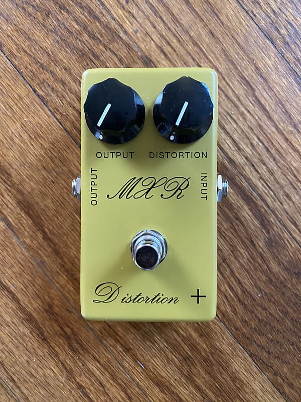 MXR Distortion Plus Script 1990s - Yellow | Reverb