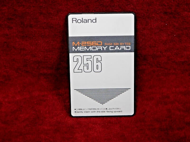 Roland M-256D RAM 32K BYYES Memory Card 256 NICE! | Reverb
