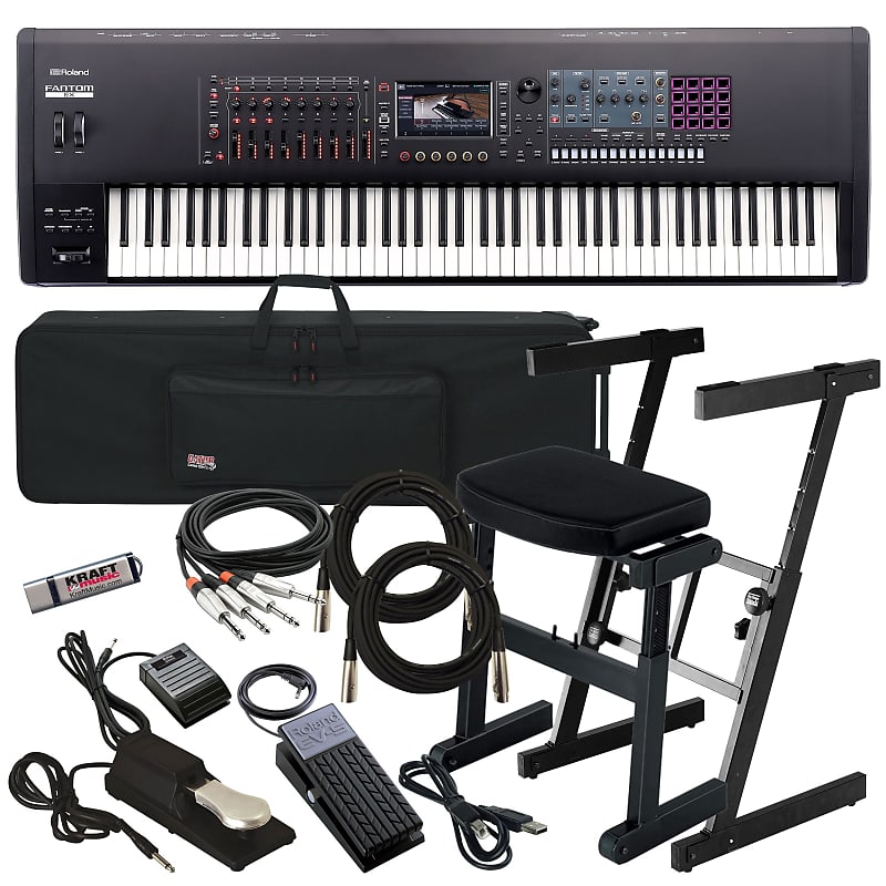 Roland Fantom 8 EX Workstation Keyboard STAGE RIG | Reverb