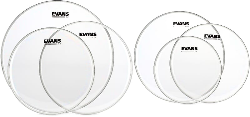 Evans G2 Clear 3-piece Tom Pack - 12/13/16 inch Bundle with | Reverb