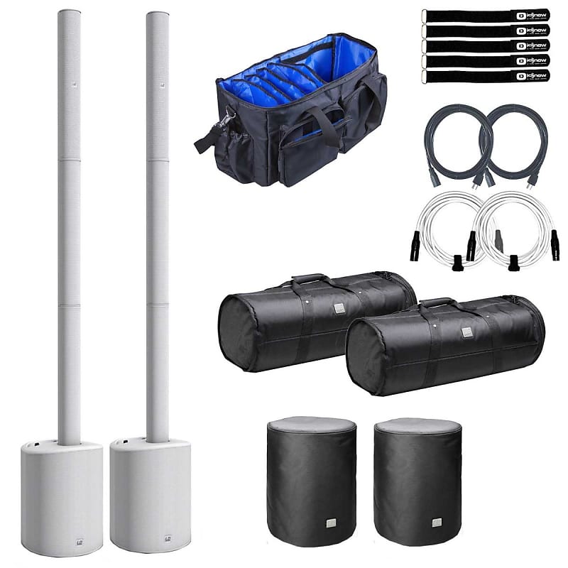 LD Systems MAUI 5 Go White Column Powered PA DJ Speaker Array | Reverb