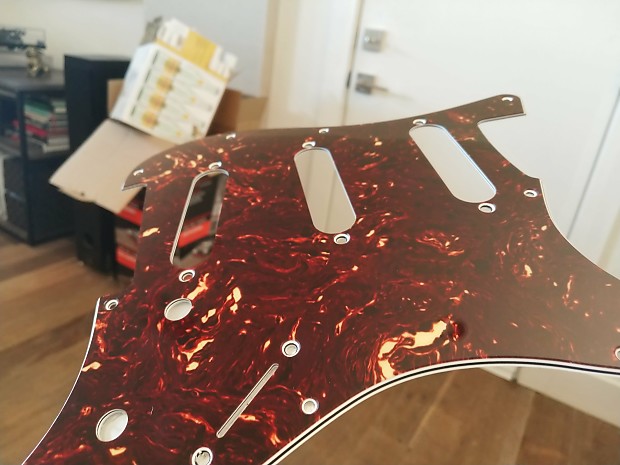 Warmoth Tortoise shell Stratocaster Pickguard 2017 Tortoise | Reverb