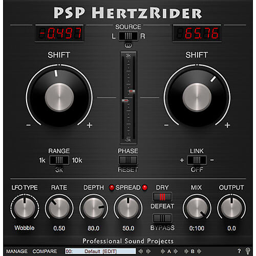 PSPAudioware PSP HertzRider 2 Frequency-Shifter Software | Reverb UK