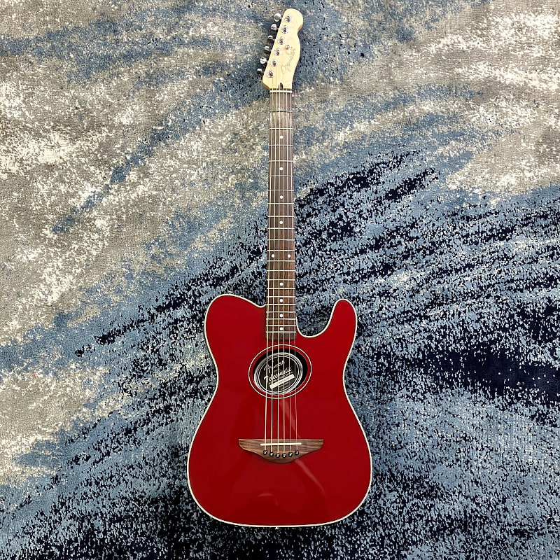 Fender Standard Telecoustic Red With Bag | Reverb