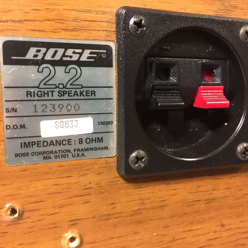 Vintage Bose 2.2 Direct/ Reflecting Left & Right Bookshelf Vintage Bose 2.2 Direct/ Reflecting Left & Right Bookshelf