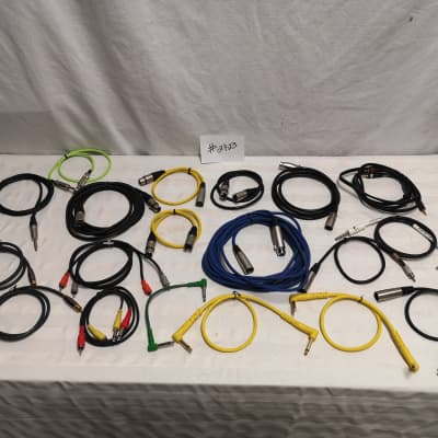 PRO AUDIO VARIOUS CABLES BUNDLE OF 20 CABLES #2723 GOOD USED | Reverb