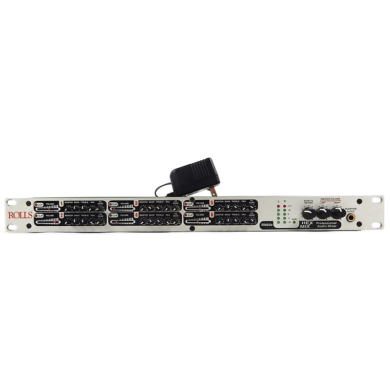 Rolls RM65B 6 Channel Rack-mountable Professional Audio Mixer | Reverb