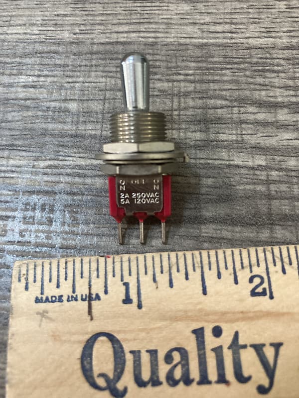 Parker C&K 7103 on off on toggle switch 2011 - Chrome | Reverb