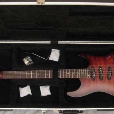 NOS Fender SSS Showmaster 2004 Quilted Bubinga, 24-fret, | Reverb