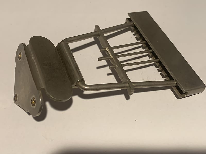 Harmony 12 String Tailpiece 50s/60s Nickel Vintage | Reverb