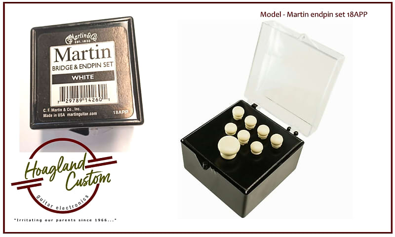 Martin Acoustic Endpin Set - White | Reverb