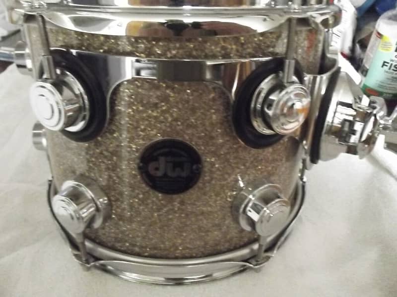 DW Pre-Collectors Series 8 x 10 Tom in Gold Flake Cover 2008 | Reverb