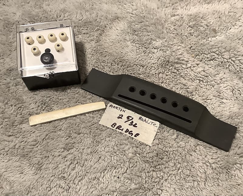 Martin Richlite Bridge/Pins Tusq Saddle 2023 | Reverb
