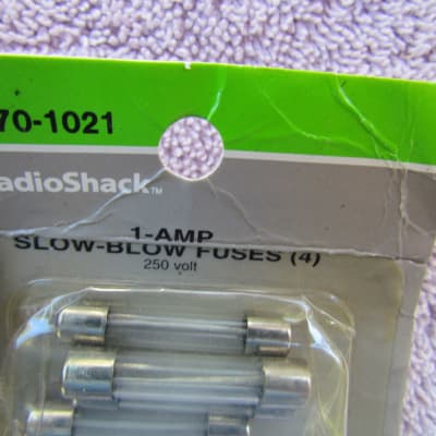 Radio Shack 1 Amp Slow Blow Fuses Package Of 4 In Original | Reverb