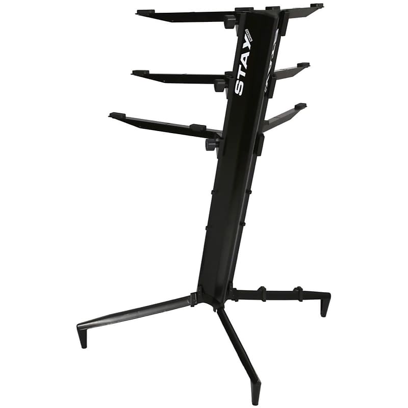 Stay Music Tower Three-Tier Keyboard Stand, Black | Reverb