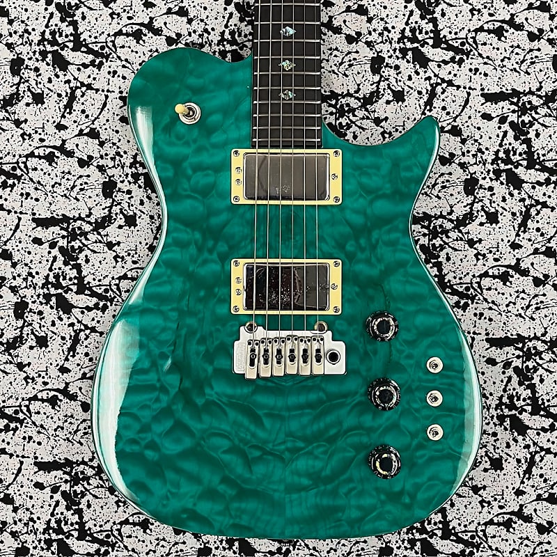 Carvin SC90 Quilt Maple Top - Aqua | Reverb