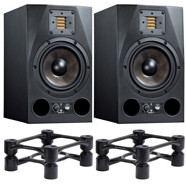 Adam A5X Nearfield Studio Monitor PAIR w/ IsoAcoustics Aperta | Reverb