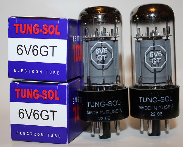 Matched Pair Tung Sol 6V6GT tubes, Brand New in Box ! | Reverb