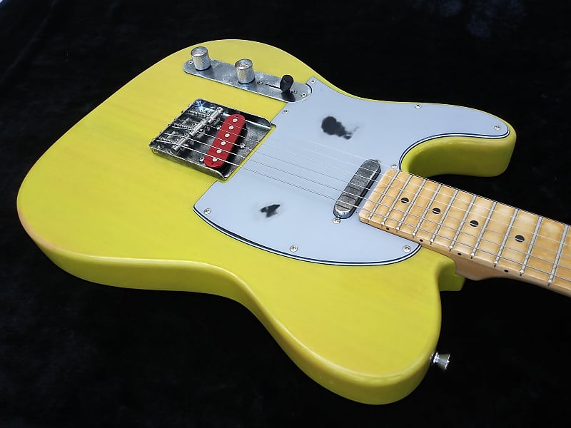 Lefty Riffs 'Hot Rod' Telecaster - Trans Yellow Relic Left | Reverb