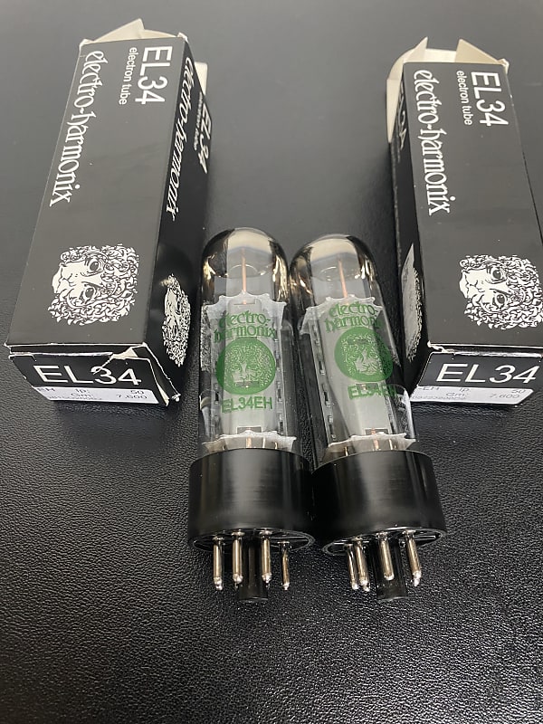 Electro-Harmonix EL34 Tube Set - Matched Pair | Reverb