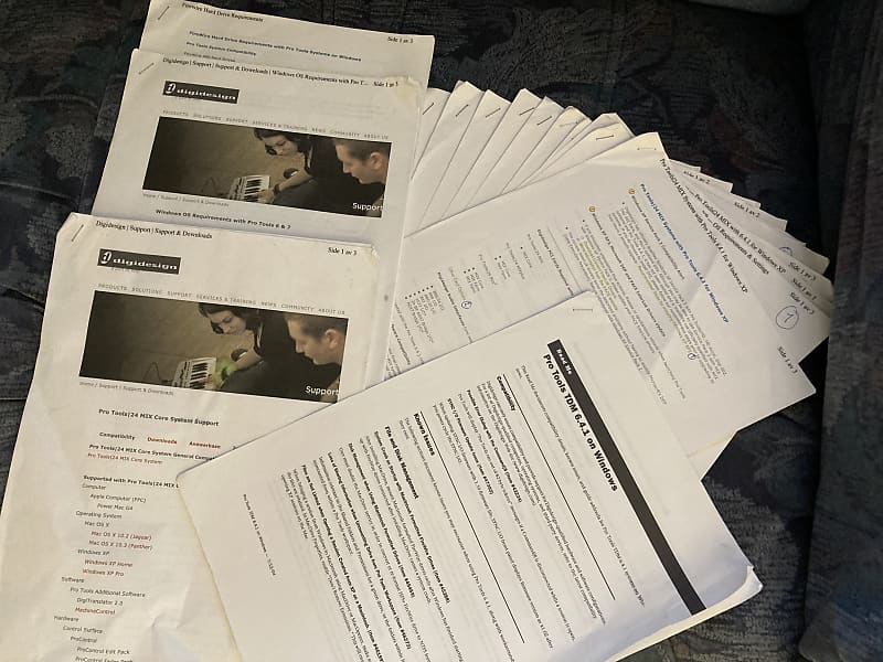 42 pages. RARE! Digidesign / Avid. Windows MIX System FULL | Reverb