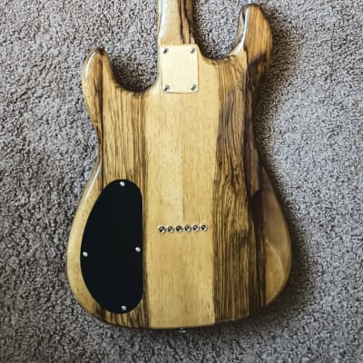 Warmoth 7/8 Stratocaster HHH 2022 - Natural Black Korina | Reverb