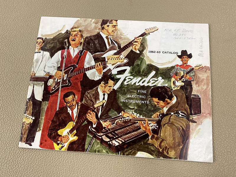 1962 - 1963 Fender Full Line Catalog Case Candy Memorabilia | Reverb