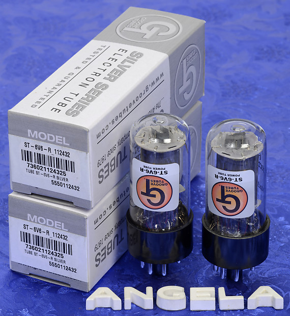 Groove Tubes Silver Series Matched Pair ST-6V6-R Guitar | Reverb