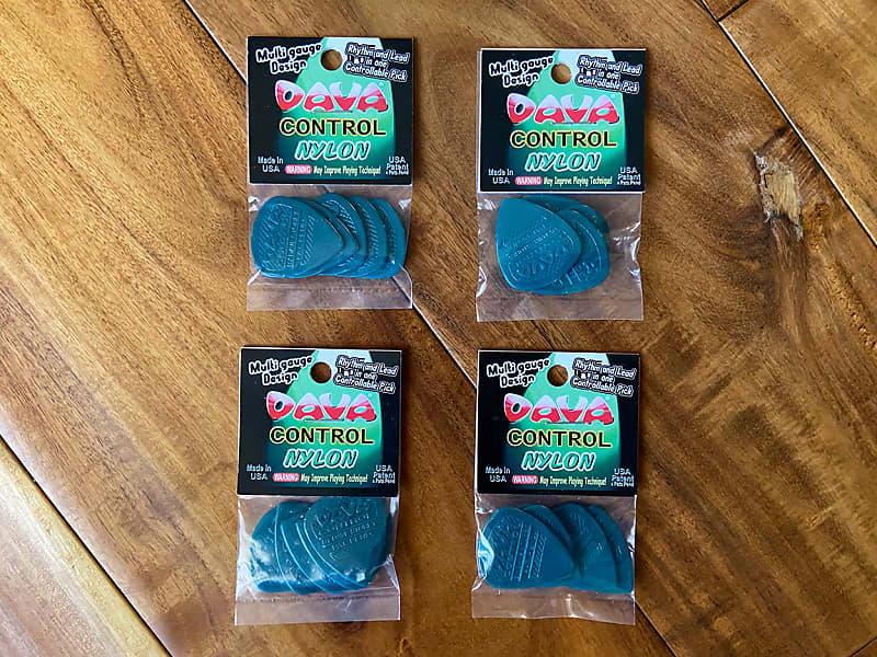 Dava Original 0508 Control Guitar Picks (20 picks) NEW Teal | Reverb