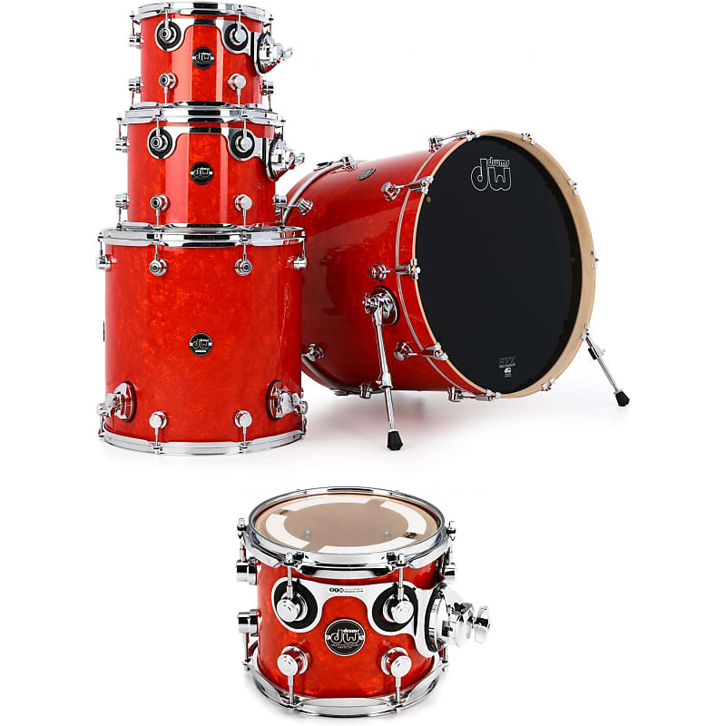 DW Performance Series 5-piece Shell Pack with 22 inch Bass | Reverb