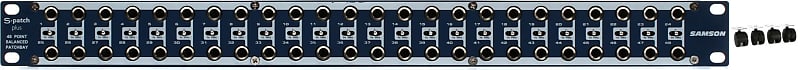 Samson S-Patch Plus 48-point Balanced Patchbay Bundle with | Reverb