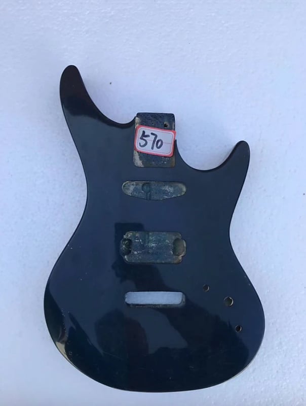 Black SH Pickup Routes Guitar Basswood Body | Reverb