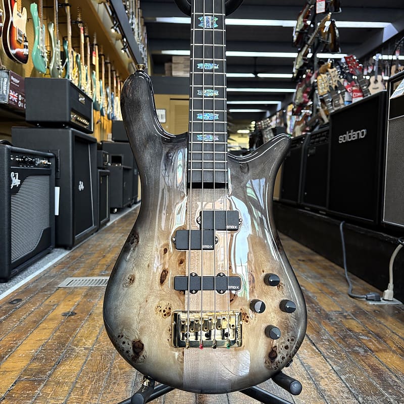 Spector Euro 4 CST Electric Bass Guitar Natural Black Burst | Reverb