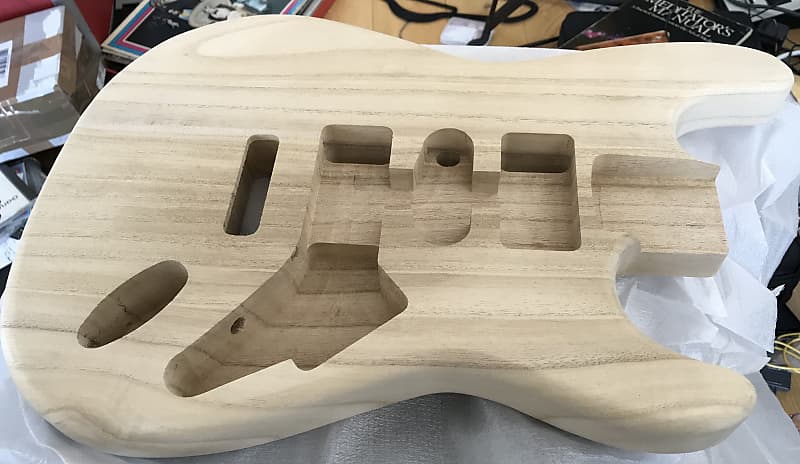 Barncaster Strat Body - Paulownia | Reverb UK