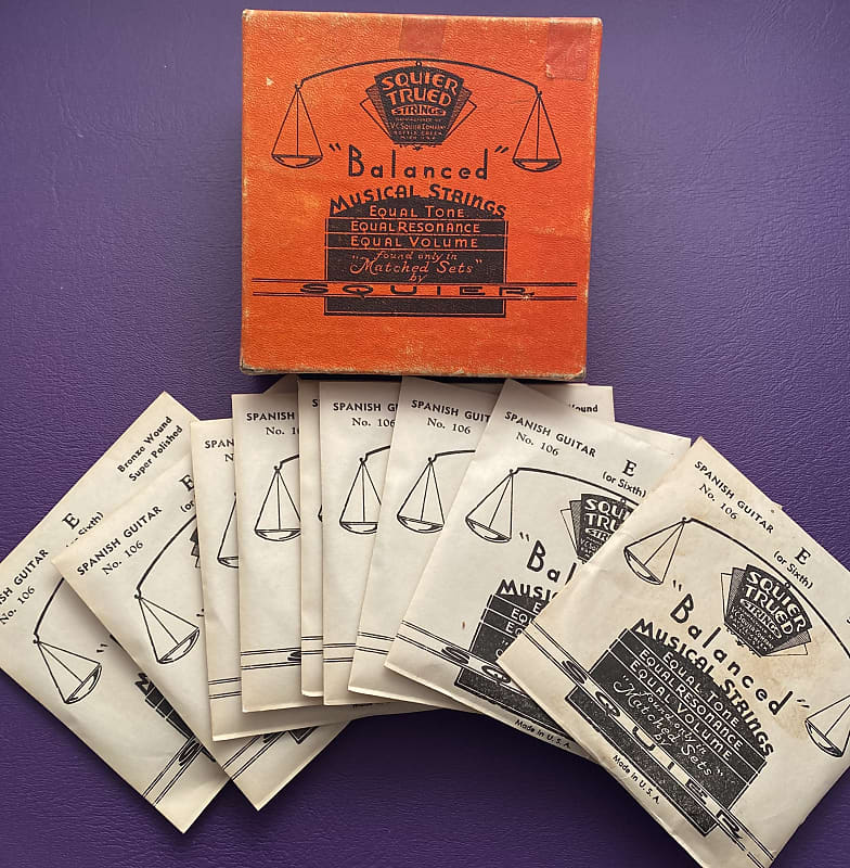 V.C. Squier Strings 1930s 1940s rare string collector case | Reverb