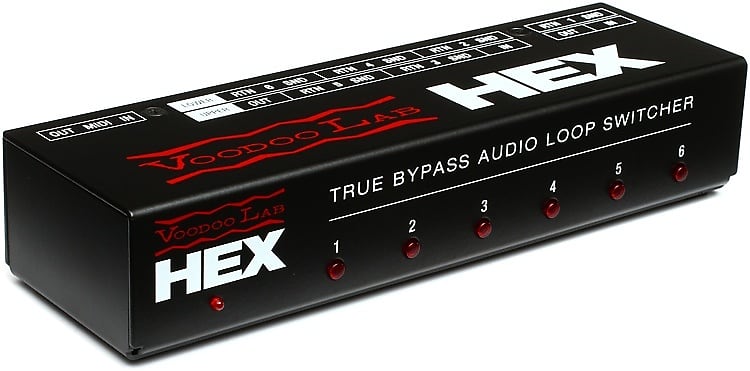 Voodoo Lab HEX MIDI Controlled Audio Loop Switcher | Reverb