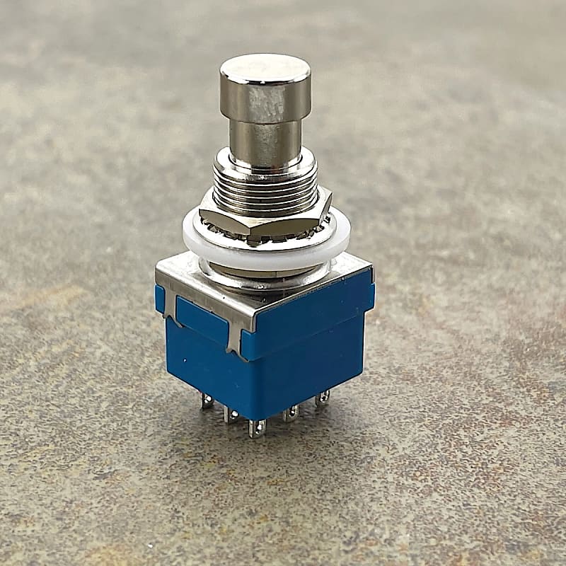 Footswitch 3pdt Blue Pedal Footswitch - 9 pins - PBS-24-302 | Reverb